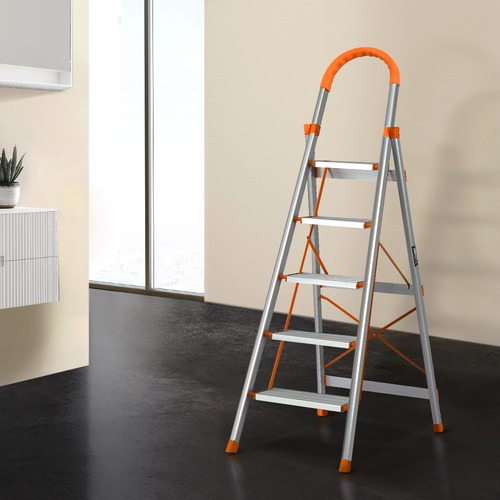 Dwell Home Bauer 5 Step Aluminium Ladder Temple Webster